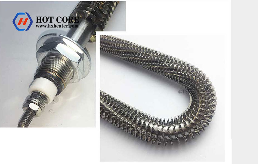 Finned tubular heater